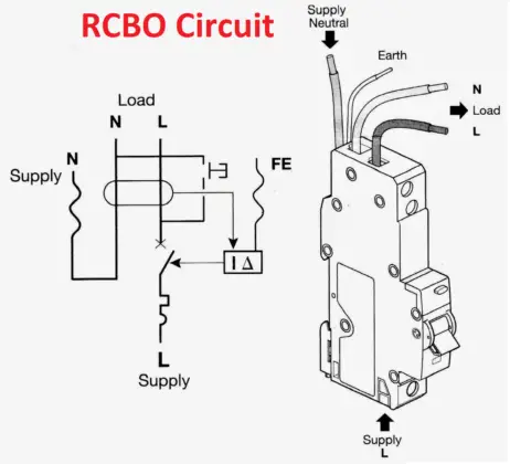 What is RCBO, Construction, Working, Advantage, Circuit Diagram ...