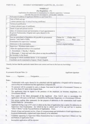 Electrical Supervisor license in Gujarat, Eligibility, Application ...