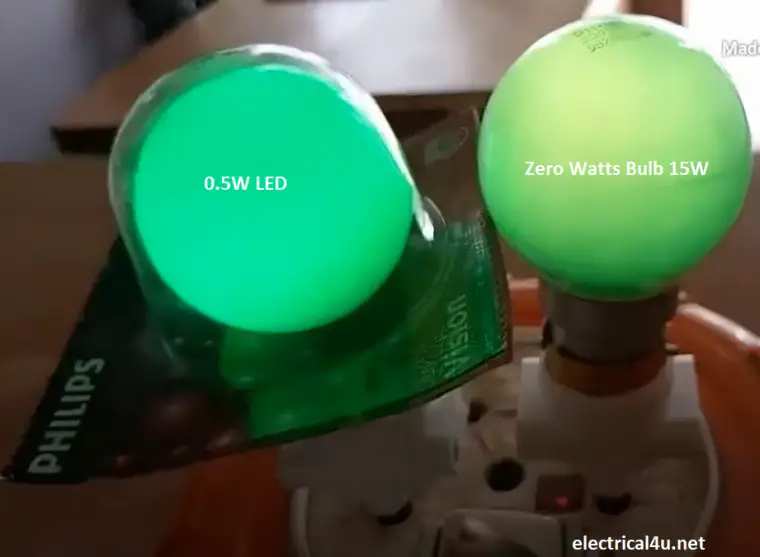 What is 0 Wattage Bulb, Power Consumption, Calculation | Electrical4u